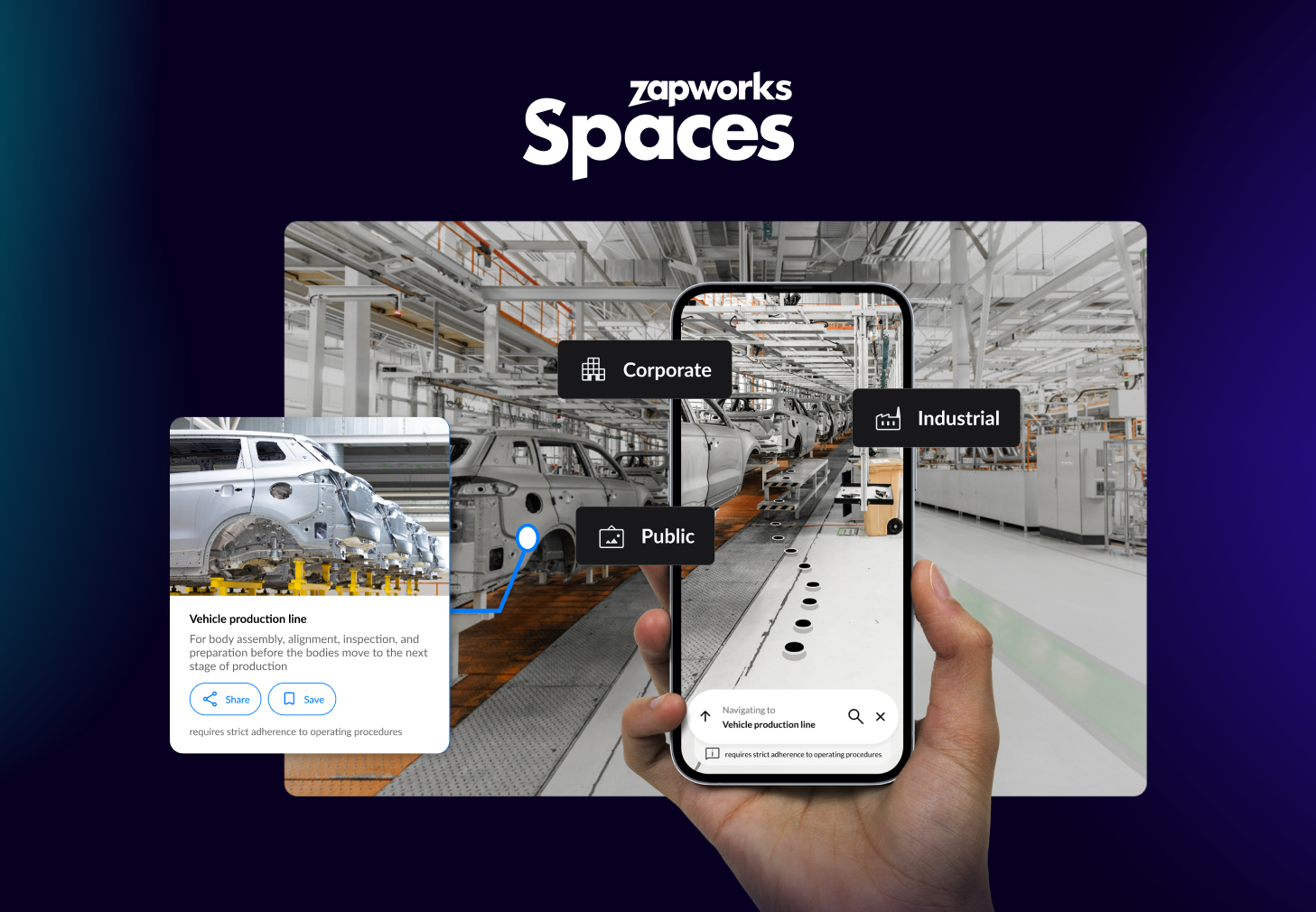 Zapworks Spaces: app-free wayfinding for real-world environments